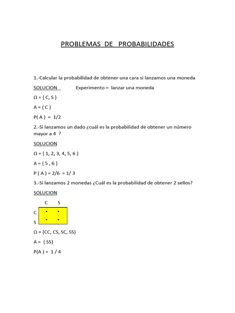Ejerc-Resuel+ Prop-Probabilidad-A | PDF