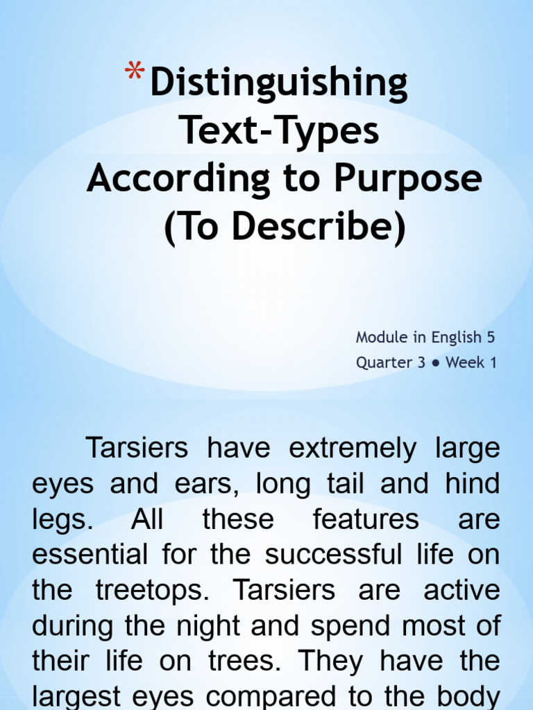 English 5 Q3-WK 1 | PDF | Senses | Cognitive Science