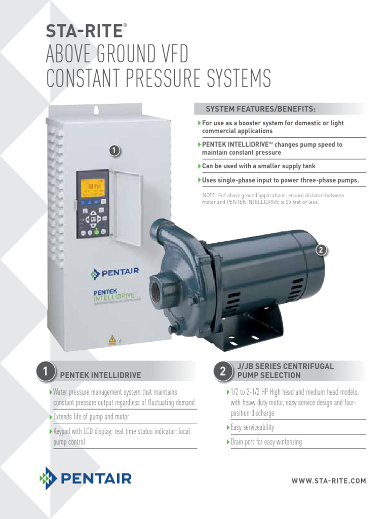 Sta Rite J and JB Series High Head Centrifugal Pumps Sell Sheet 2 ...