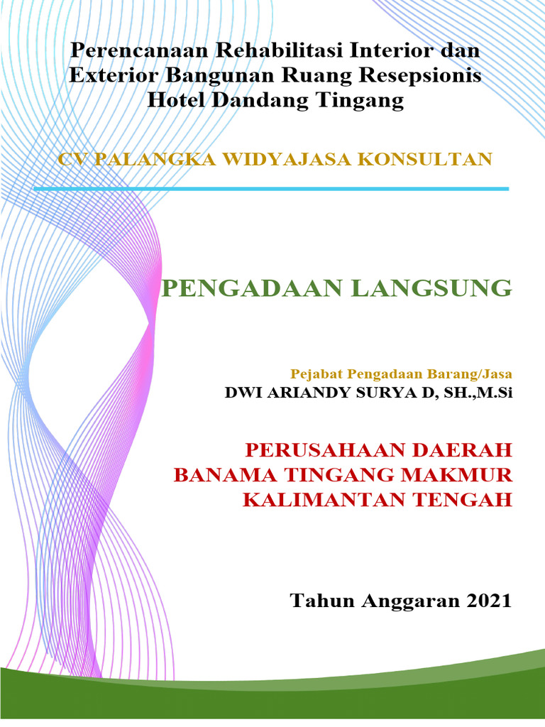 Cover Perencanaan Resepsionis | PDF
