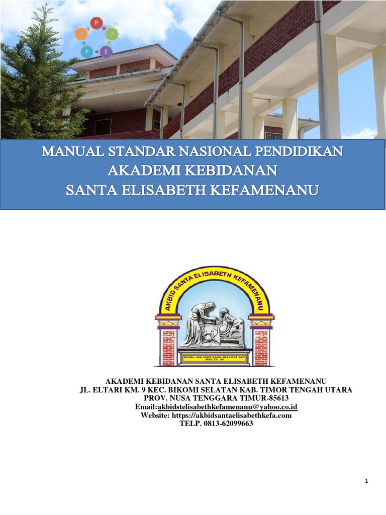 Buku 1 Manual Spmi Standar Pendidikan Perguruan Tinggi Akbid Santa Elisabeth Kefamenanu 2021 | PDF