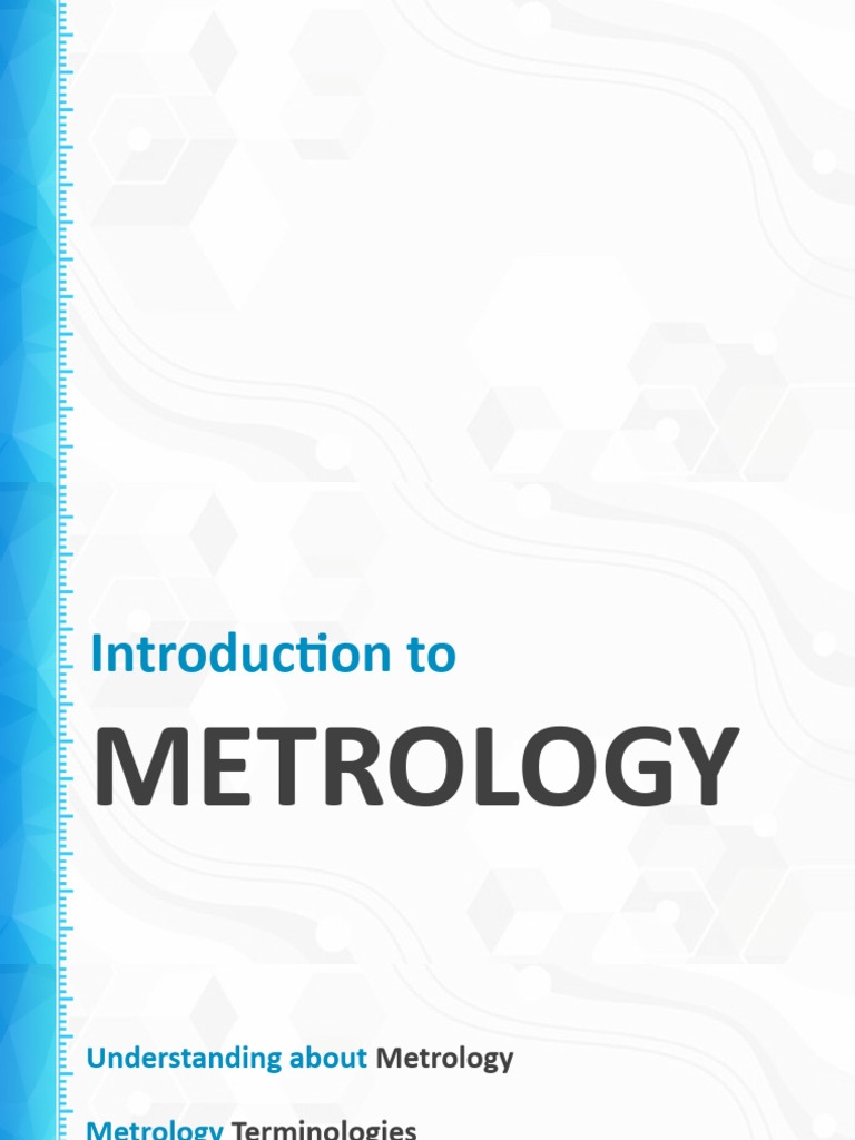 Introduction to Metrology Basics | PDF | Calibration | Metrology