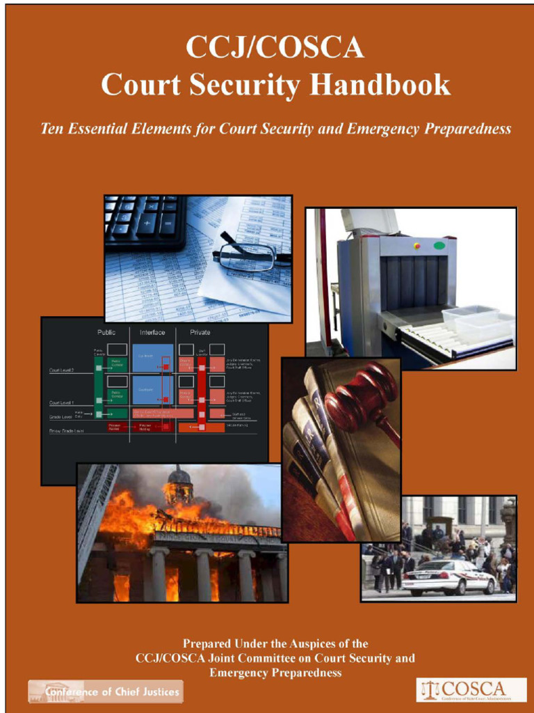 CCJ Cosca 2012 Court Security Handbook Revised September 2012 | PDF | Emergency | Computer Security