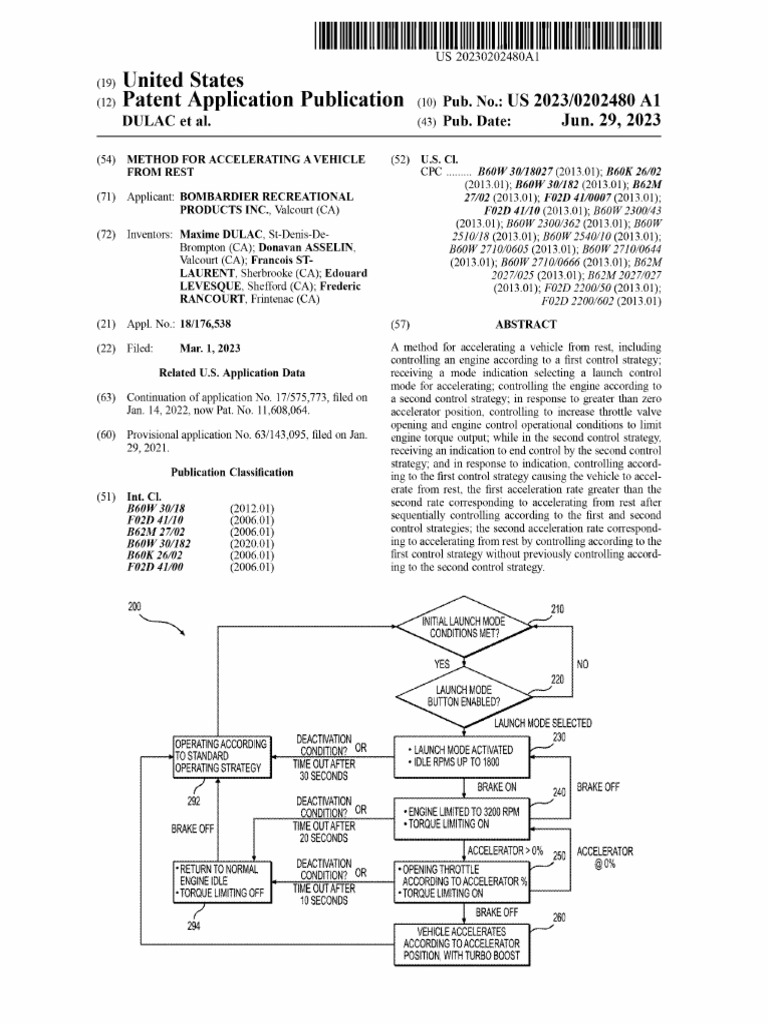 Method For Accelerating A Vehicle From Rest 2 | PDF