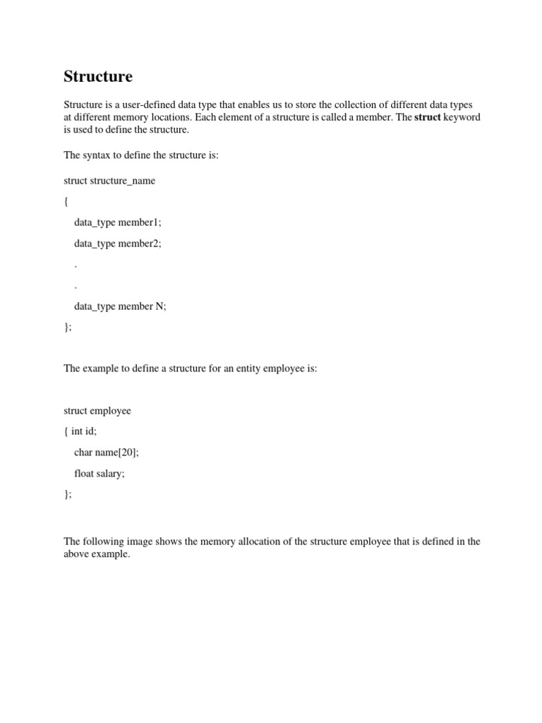 Structure-File Notes | PDF | Variable (Computer Science) | Computer File Structure-File Notes | PDF | Variable (Computer Science) | Computer File