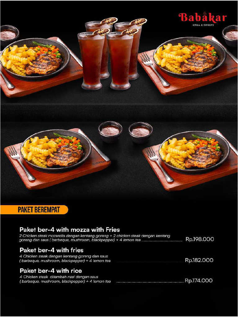 Babakar Menu V10 | PDF