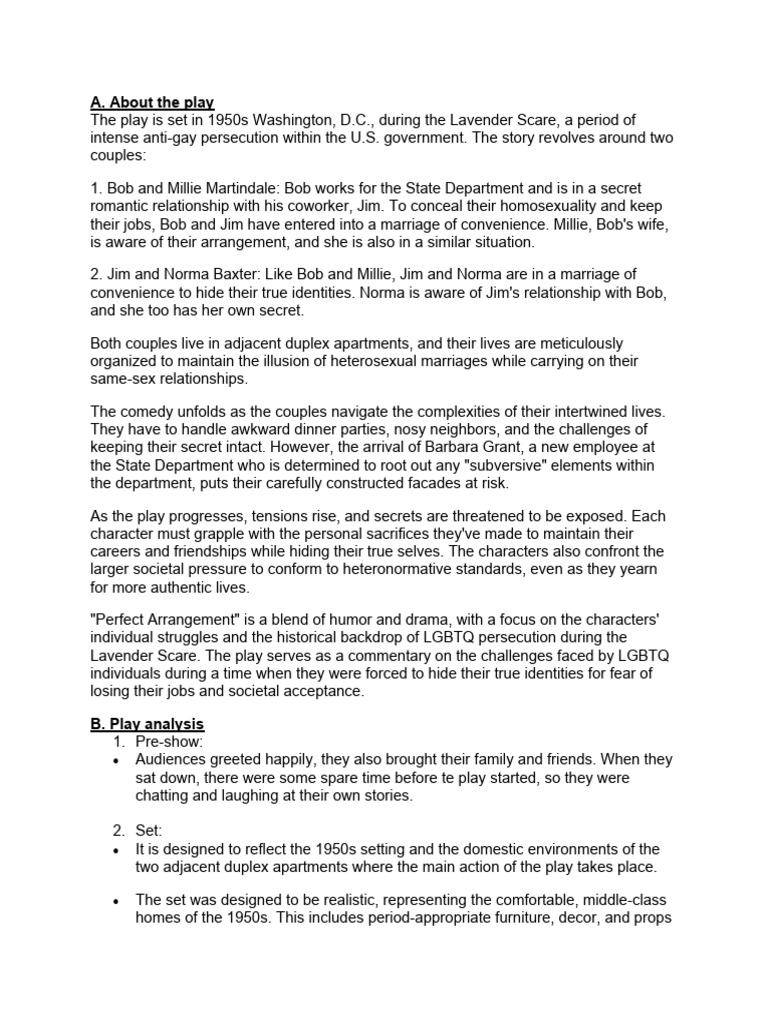 Oct 28th Play Analysis | PDF | Costume | Conformity