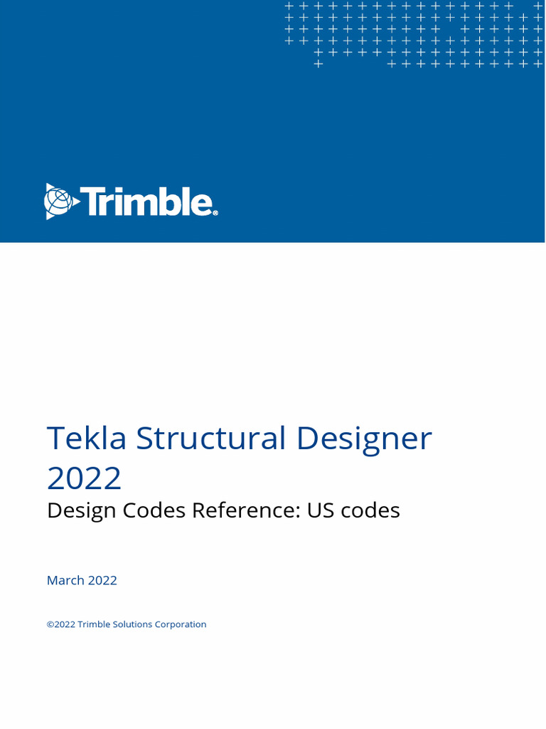 Tekla Structural Designer 2022 Us Codes Reference | PDF | Beam ...