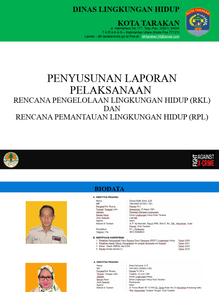 Bimtek Penyusunan Laporan Rkl-rpl 2024 | PDF | Telecommunications ...