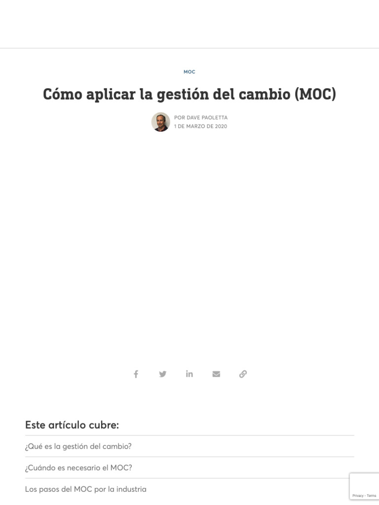 Moc Gestion Del Cambio | PDF | Administración de Seguridad y Salud ...