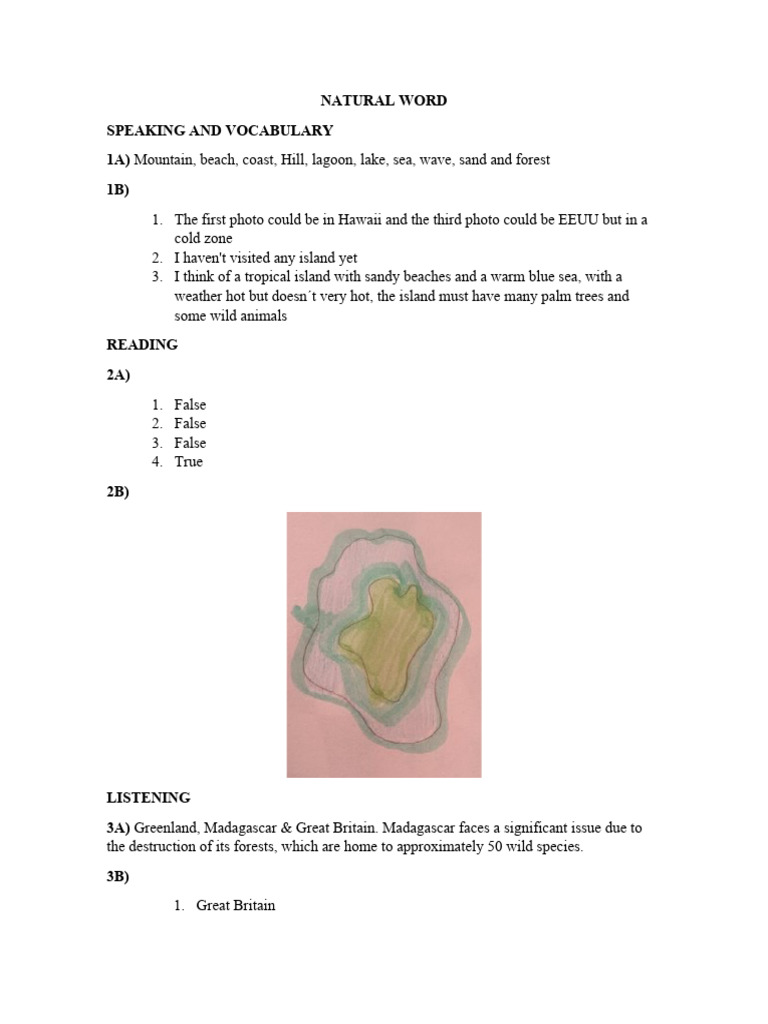 NATURAL WORD | PDF | Island | Beach