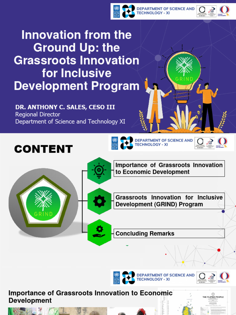 Grassroots Innovation for Inclusive Development | PDF | Innovation ...