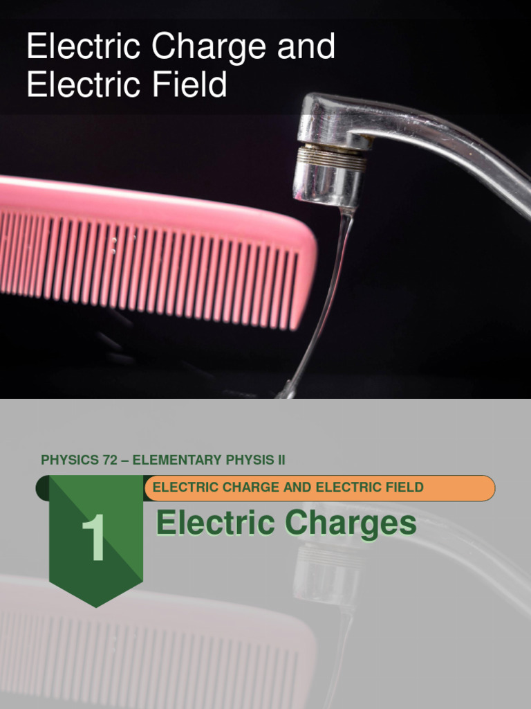 Lecture 01 - Electric Charges | PDF | Electric Charge | Electric Field