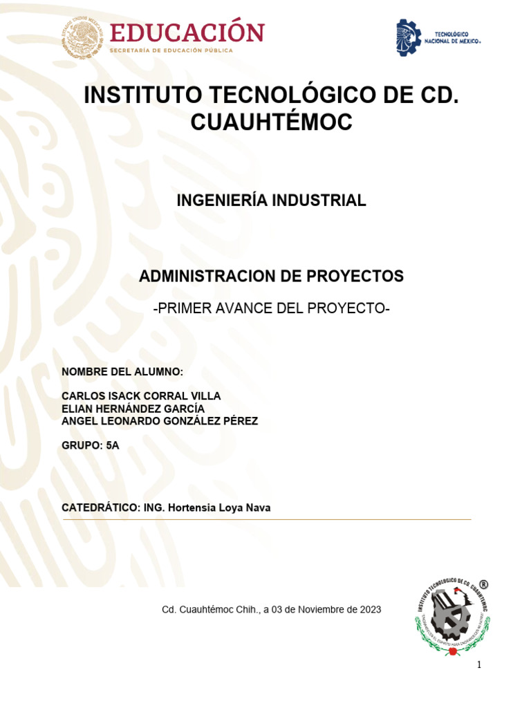 Avance Del Proyecto 2 Beta | PDF