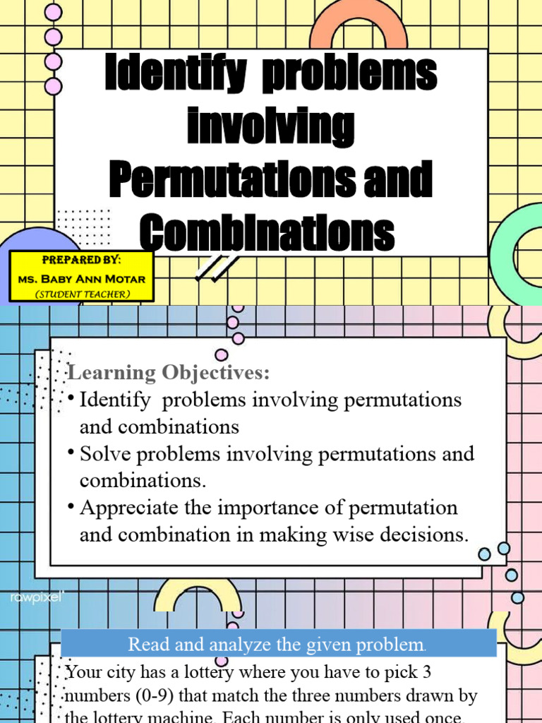 Problem Solving Involving Combination and Permutation | PDF | Mathematics