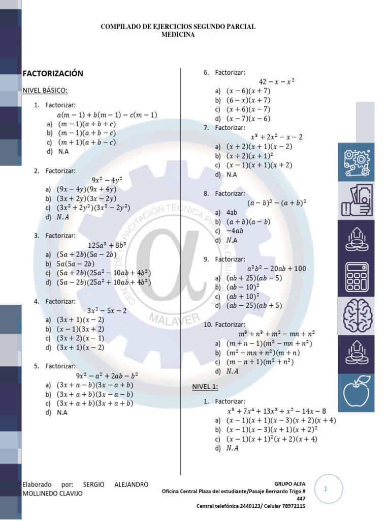 Compilado de Ejercicios 2do Parcial | PDF