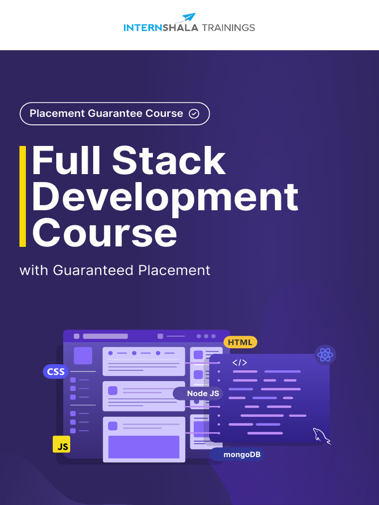 Full Stack Web Development Specialization v2 Brochure | PDF | Java Script | Document Object Model