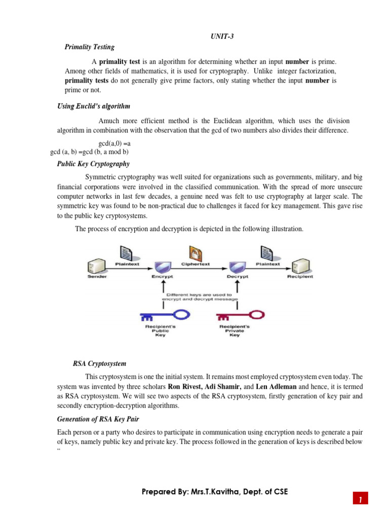 notes-3-5 | PDF | Cryptography | Public Key Cryptography