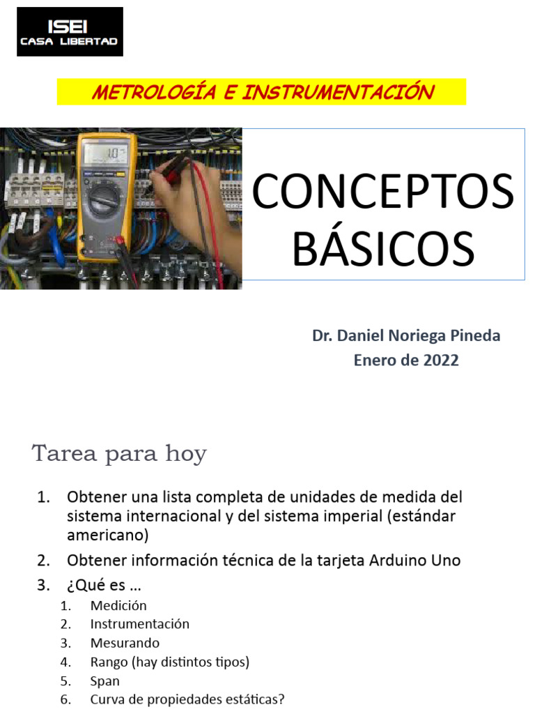 Metrologia e Instrumentacion Conceptos Basicos Parte 1 | PDF | Medición | Matemáticas