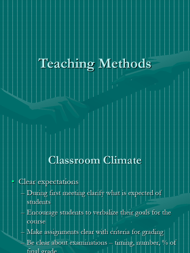 W2 Teaching Methods | PDF | Lecture | Learning