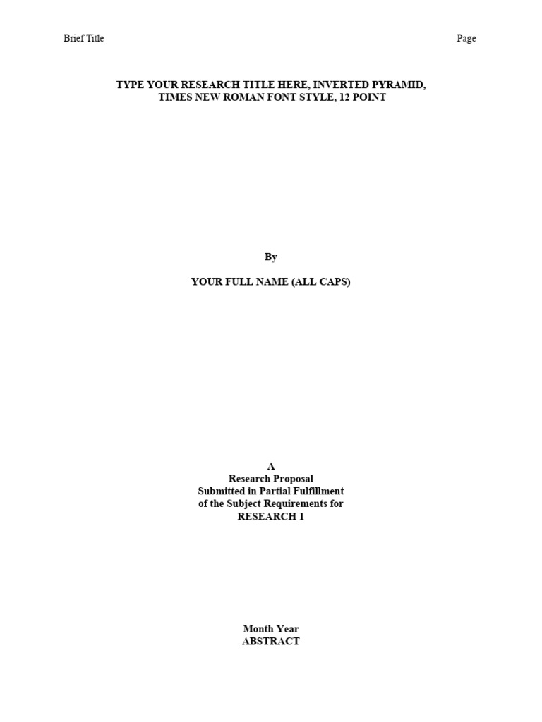 Research Template - Full Paper | PDF | Paragraph | Methodology