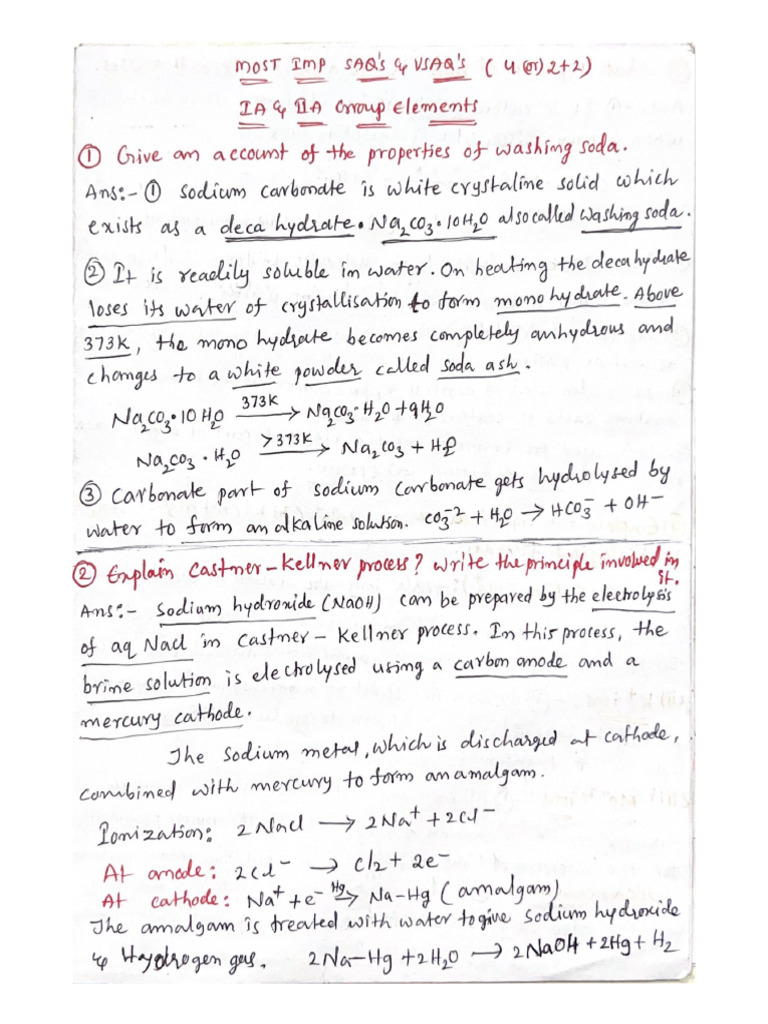Most Imp SAQ's&VSAQ's Part2 | PDF