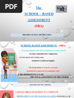 Guidelines For English Sba | PDF