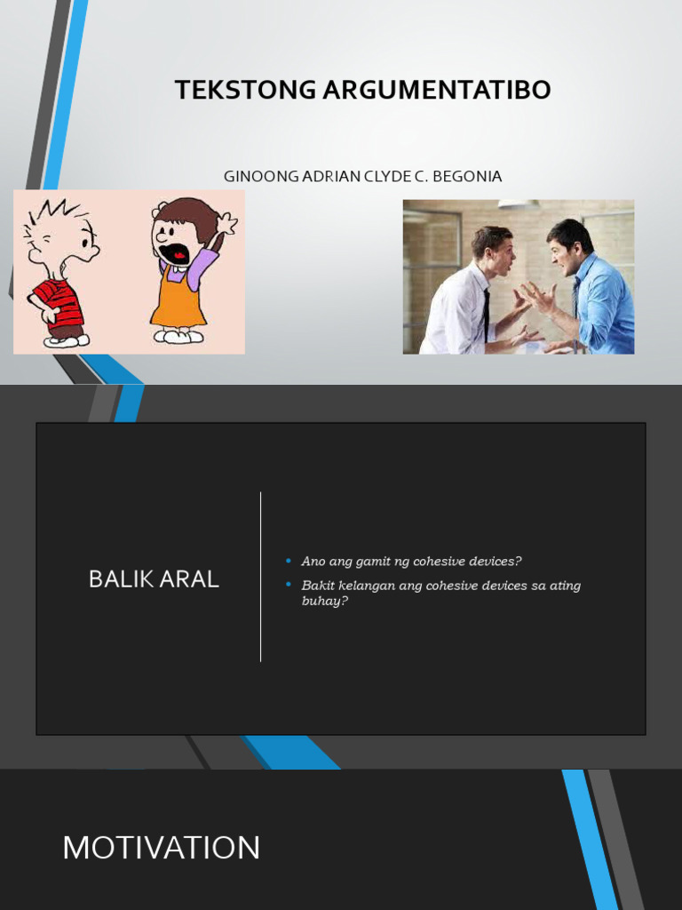 Tekstong Argumentatibo | PDF