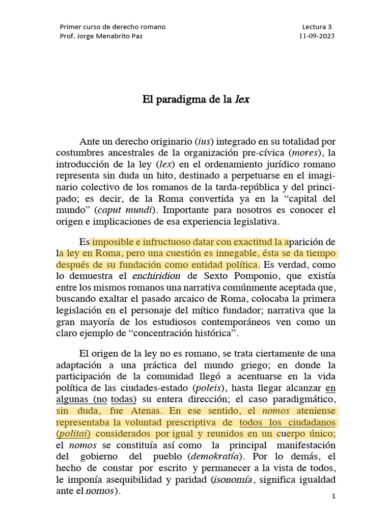 Lectura 4. El Paradigma de La Lex | PDF