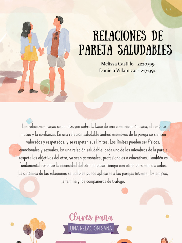 Claves para relaciones de pareja saludables | PDF