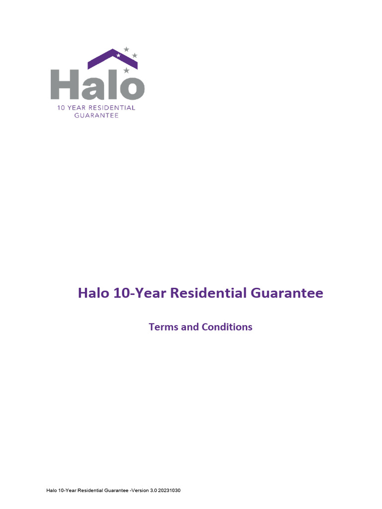 Halo Terms and Conditions v3.0 20231030-1 | PDF | Guarantee | Mediation