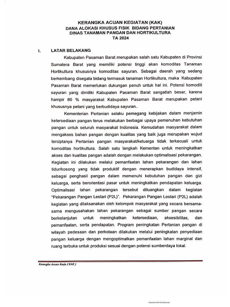 KAK P2L TA 2024 | PDF