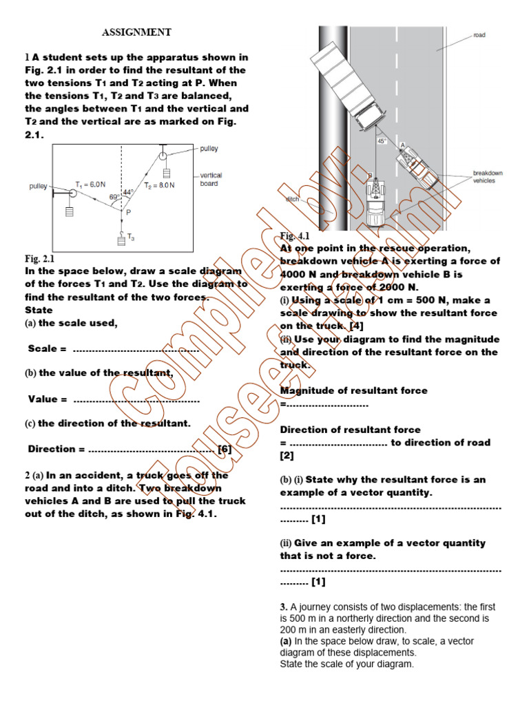 Vectors 45 | PDF | Velocity | Force