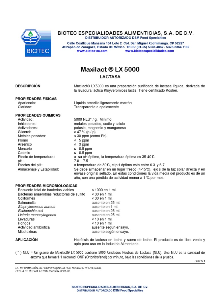 Maxilact lx5000 | PDF