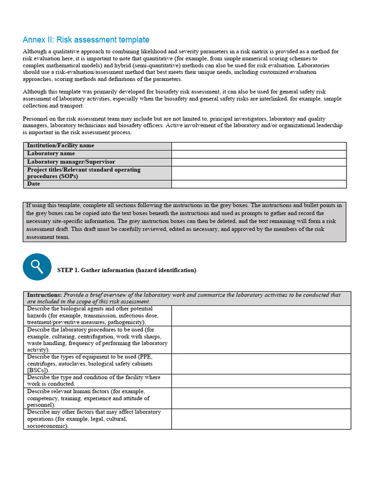 Risk Assessment | Download Free PDF | Risk | Laboratories