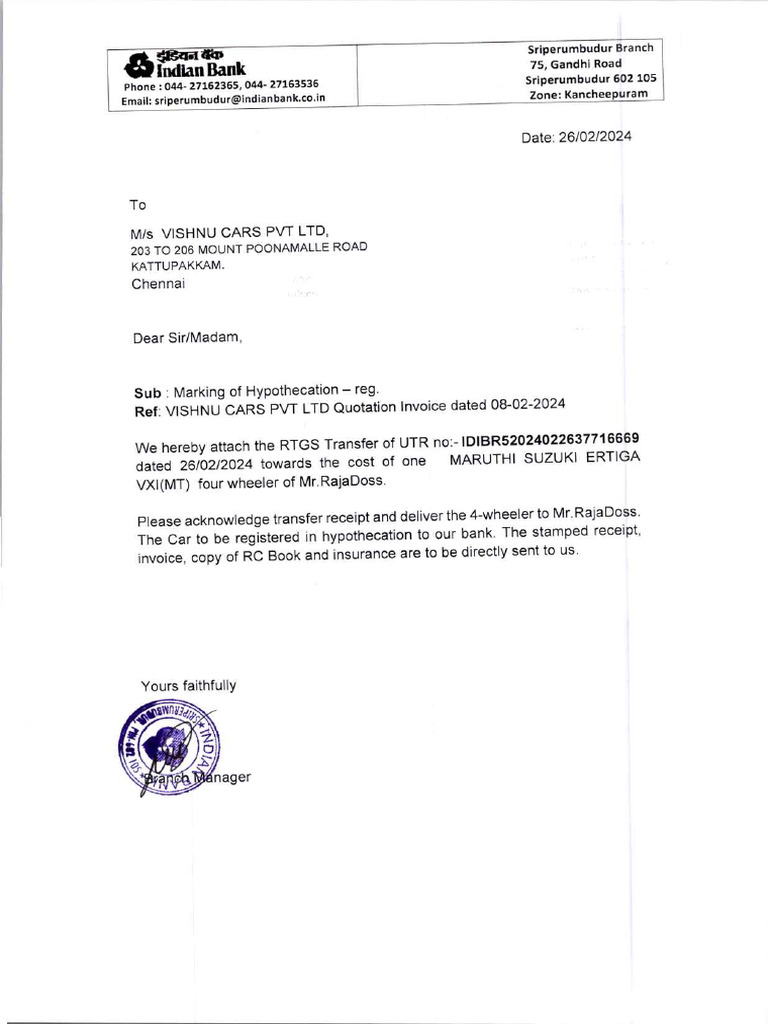 Rajadoss Do Letter | PDF