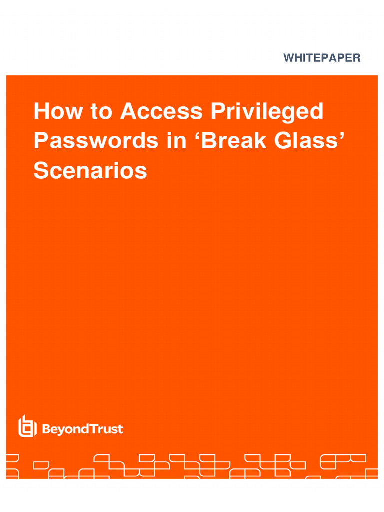 Accessing Privileged Passwords in Emergencies | PDF | Password | Cloud ...