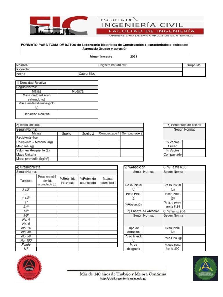 P3 Formato Para Toma De Datos Descargar Gratis Pdf Ciencias Fisicas Naturaleza