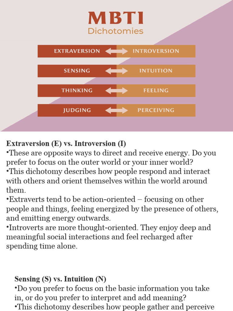 MBTI | PDF | Extraversion And Introversion | Leadership