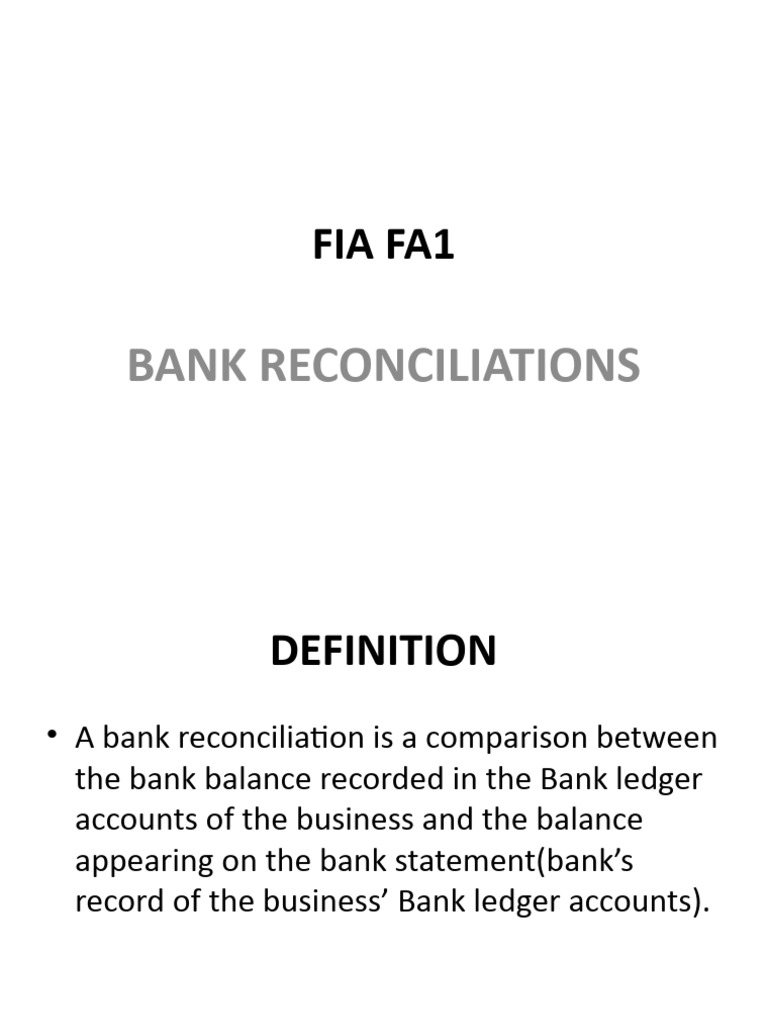 Bank Reconciliation Process Explained | PDF | Banks | Debits And Credits