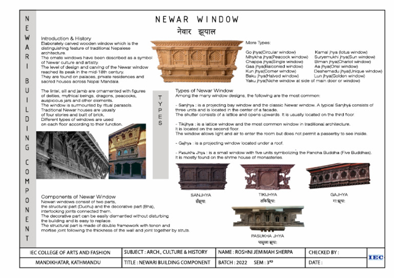 Newar Window ने वा र झ् या ल: N E W A R I B U I L D I N N G C O M P O N E E N T | PDF
