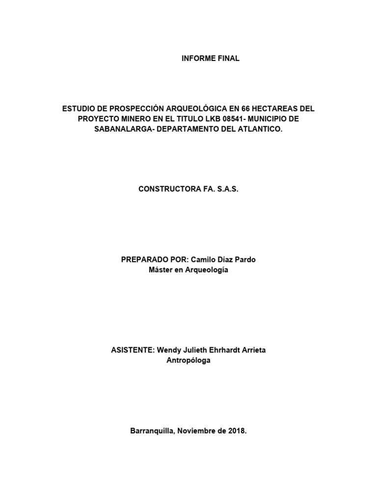 Informe Titulo LKB 08541 Rev Feb 10 | PDF