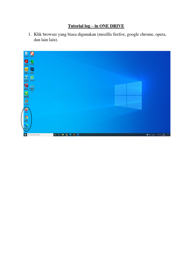 Tutorial Log in Onedrive | PDF | Karier & Perkembangan | Bisnis