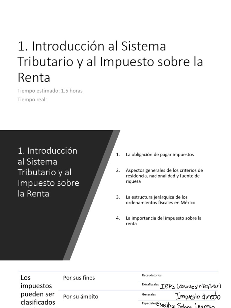 ITAM - Impuestos Corporativos I - Tema 1 Introducción - 2022-1 - 459651872 | PDF | Impuestos ...