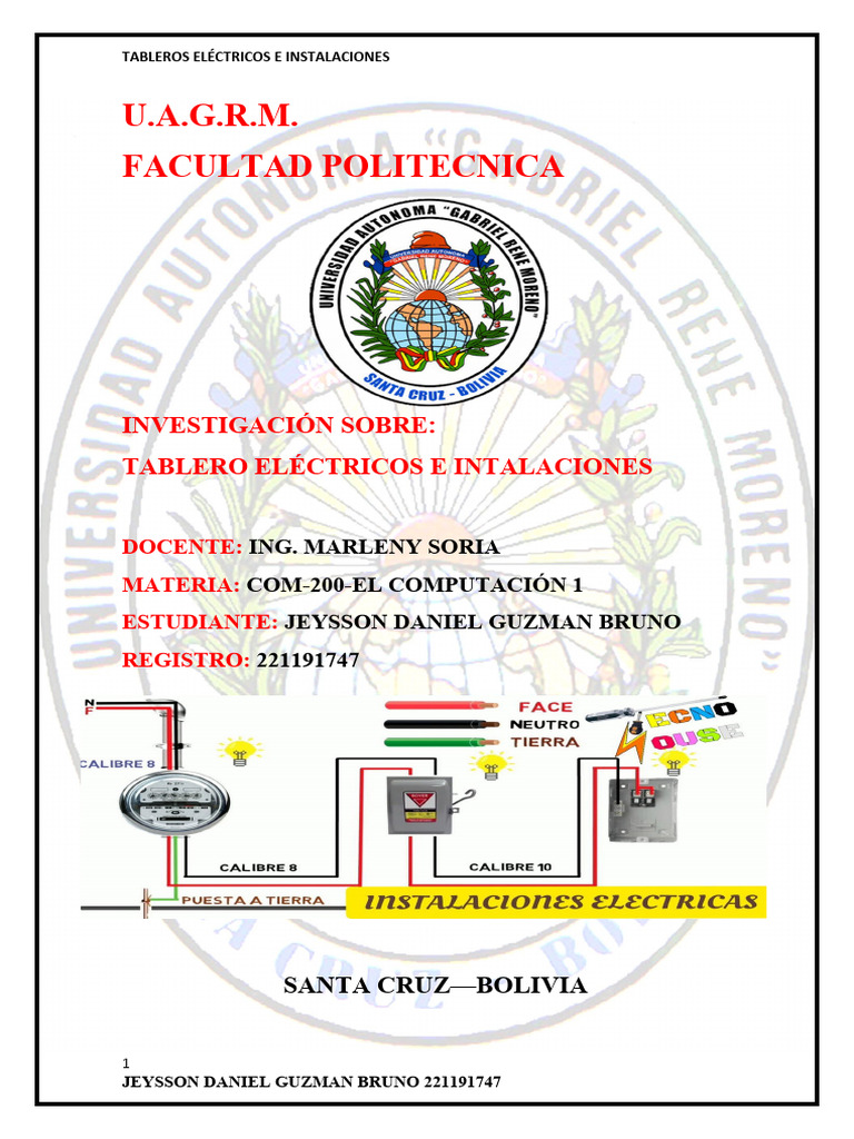Word Jeysson Guzman | PDF | Cableado eléctrico | Ingenieria Eléctrica