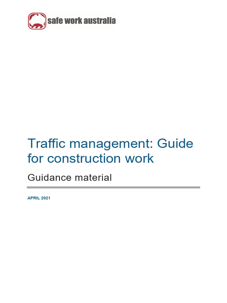 Traffic Management Guide | PDF | Occupational Safety And Health | Traffic