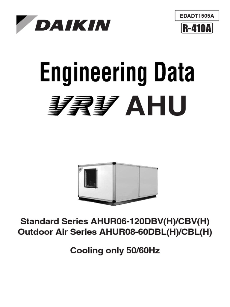 Daikin AHU Specifications and Manual | PDF | Electrical Engineering ...