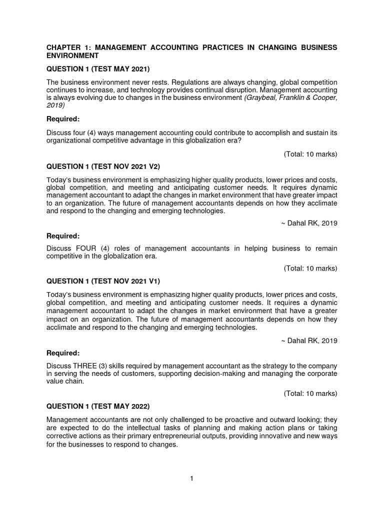 Chapter 1 - Tutorial Set | PDF | Management Accounting | Competitive ... Chapter 1 - Tutorial Set | PDF | Management Accounting | Competitive ...
