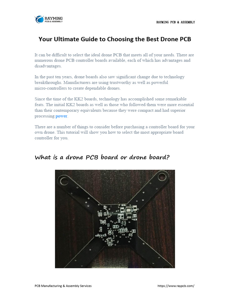 Your Ultimate Guide To Choosing The Best Drone PCB | PDF | Unmanned ...