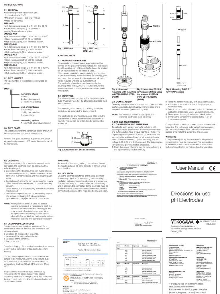 pH Electrode Installation and Maintenance Guide | PDF